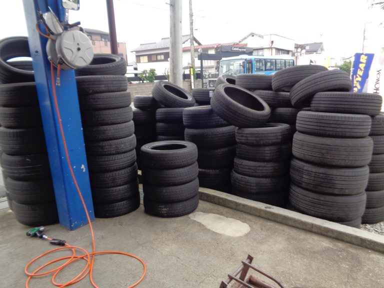 使い終わったタイヤにも新たな出番が待っているようです | タイヤサービス中原